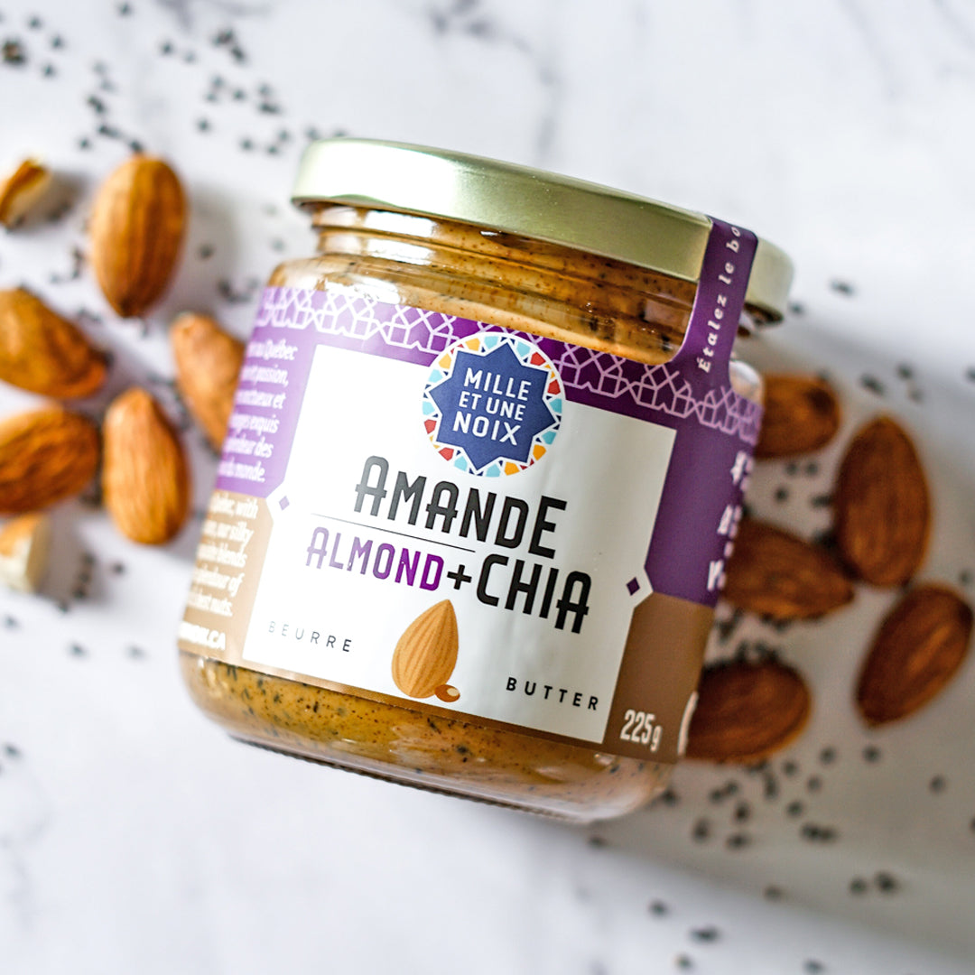 Chia Almond Butter | Crunchy and Protein-Packed | Mille et Une Noix